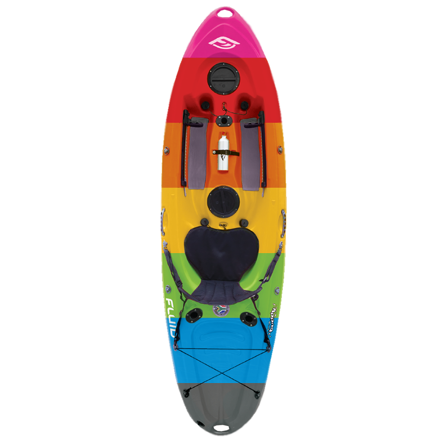 Fluid BUDDY recreational Kayak - Rack and Paddle