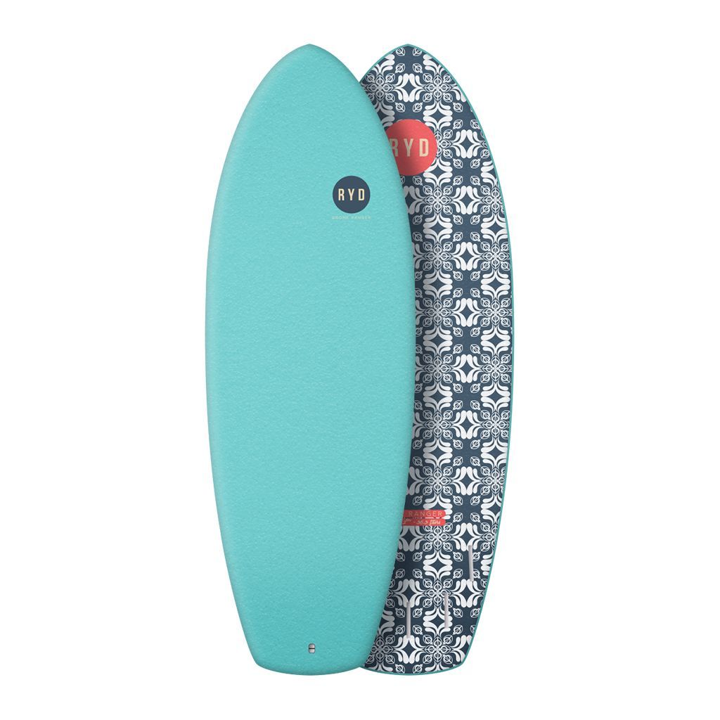 RYD DRONE RANGER SOFT TOP Surfboard - Rack and Paddle